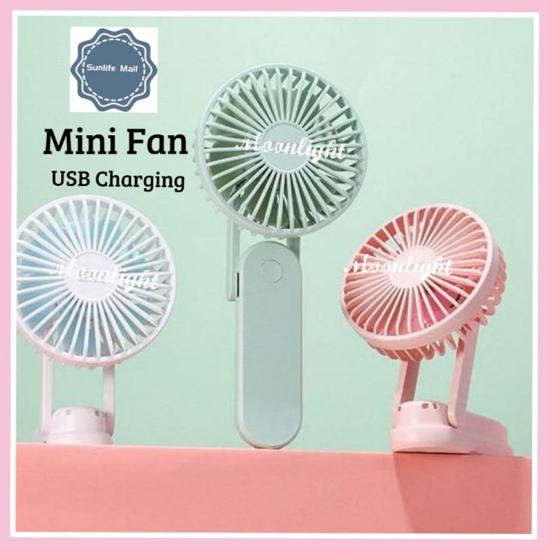 0Portable Levels 3 Hand Mini Fan With Stand Baby Stroller Office Table ...