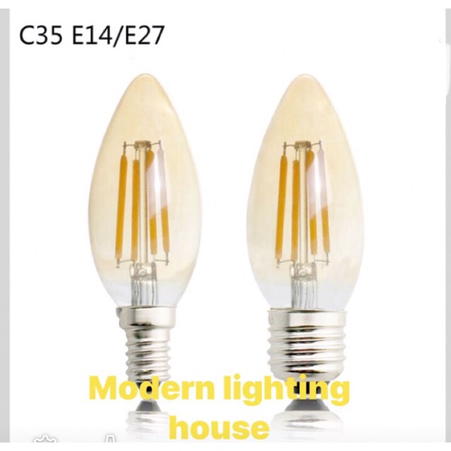 C35 E27/E14 4W LED Filament Lights Candle Bulb | Shopee Malaysia