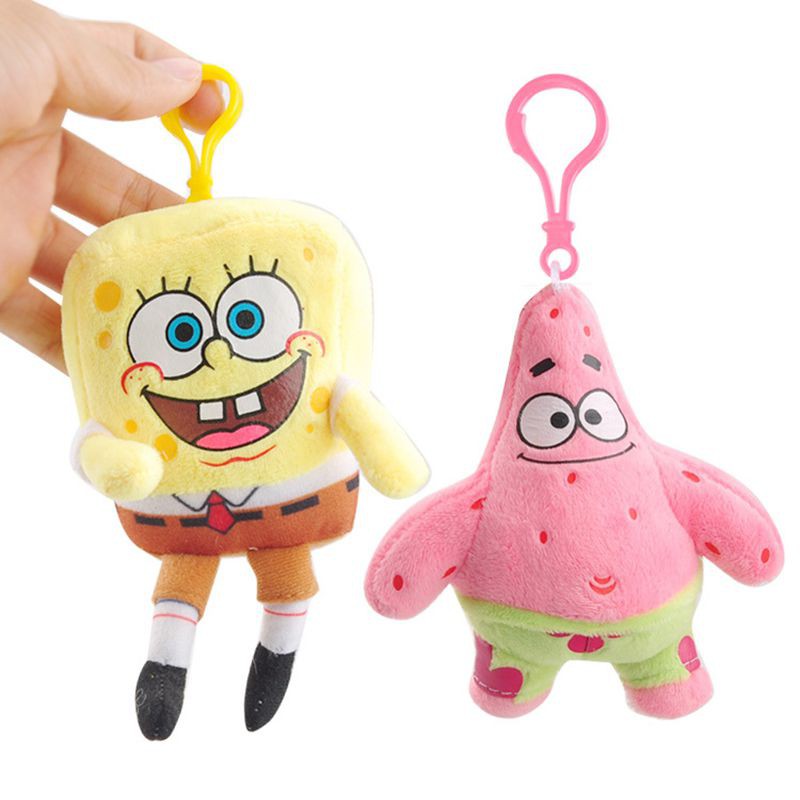 SpongeBob SquarePants Patrick Star Squidward Tentacles Plush Keychain ...