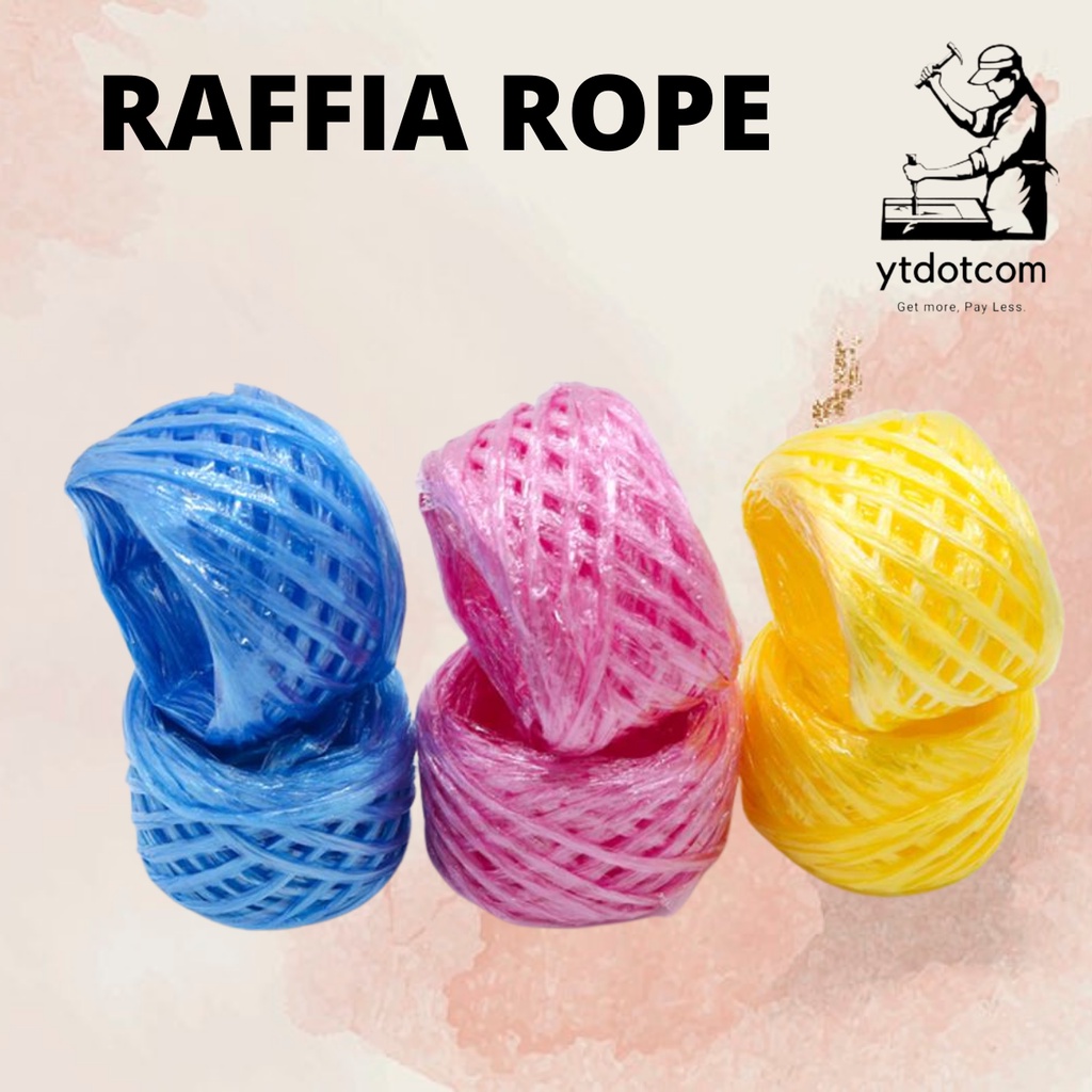 Raffia String / Plastic String / Rope / Tali Rafia Plastik /Tali 130g ...