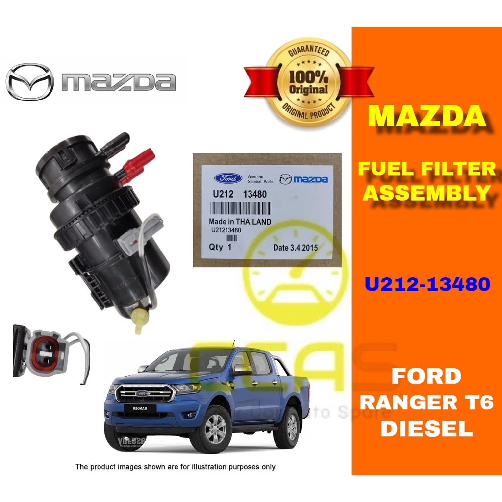 Original Ford Mazda Diesel Fuel Filter with Housing Assy - Ford Ranger ...