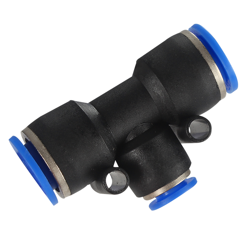 Pneumatic connector quick insertion quick trachea connector T-type tee ...