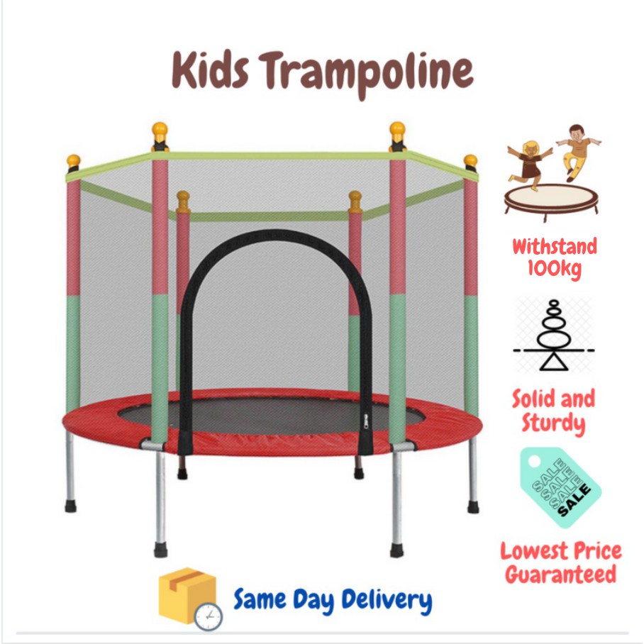 🔥 Free Delivery 🔥 55 Inch Kids Trampoline Jumper Indoor Outdoor ...