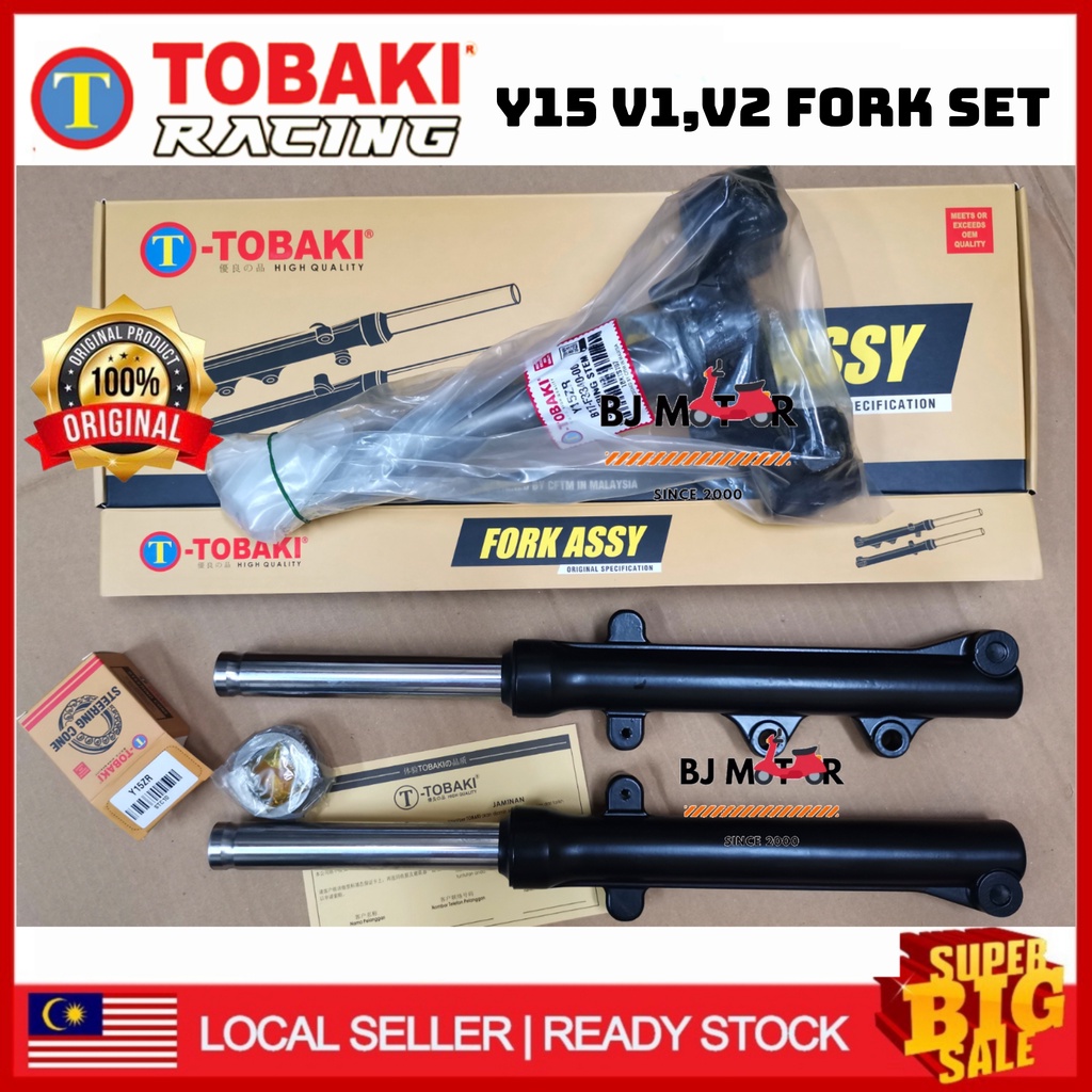 YAMAHA Y15 Y15ZR V1 V2 Y16 Y16ZR TOBAKI Front Fork Set , T Fork , Steering Cone ABSORBER DEPAN ...
