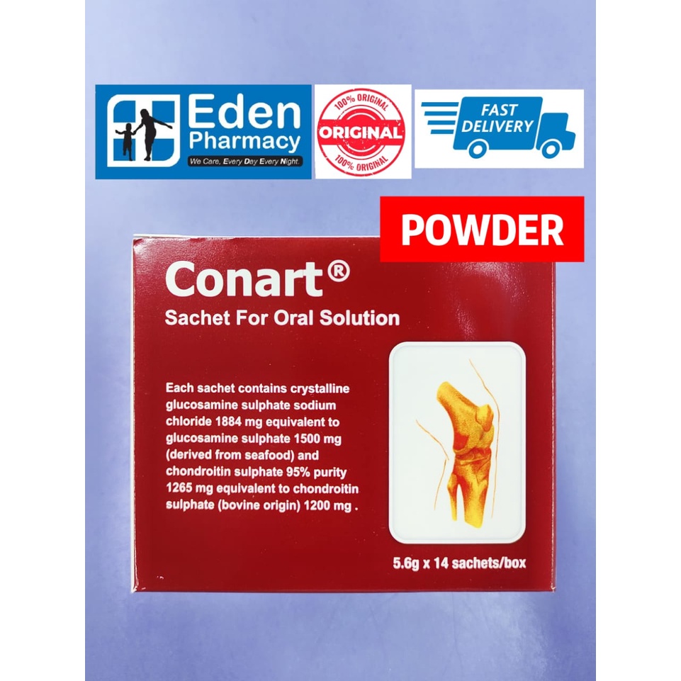 CONART Powder [ glucosamine sulphate , chondroitin sulphate ] ( 5.6g x 14's ) | Shopee Malaysia