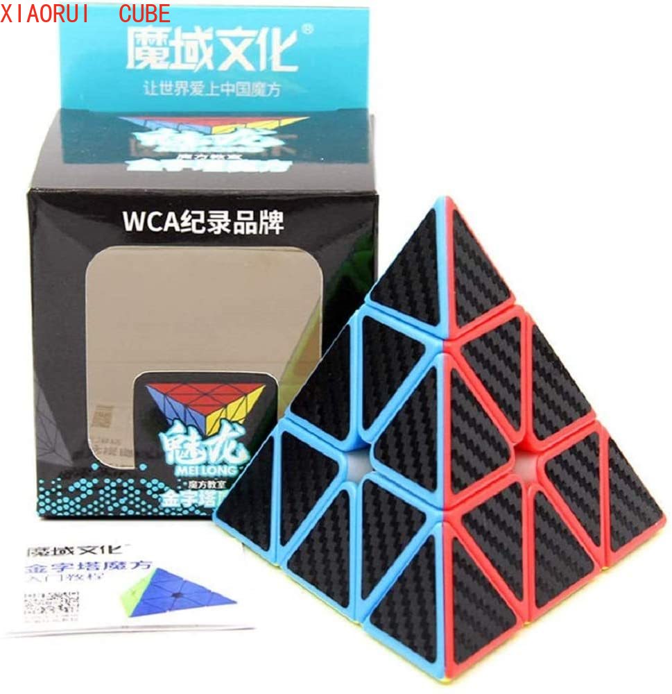 xiaorui MoYu MFJS MoFangJiaoShi Cubing Classroom Meilong Carbon Fiber Sticker 3x3 Pyraminx ...