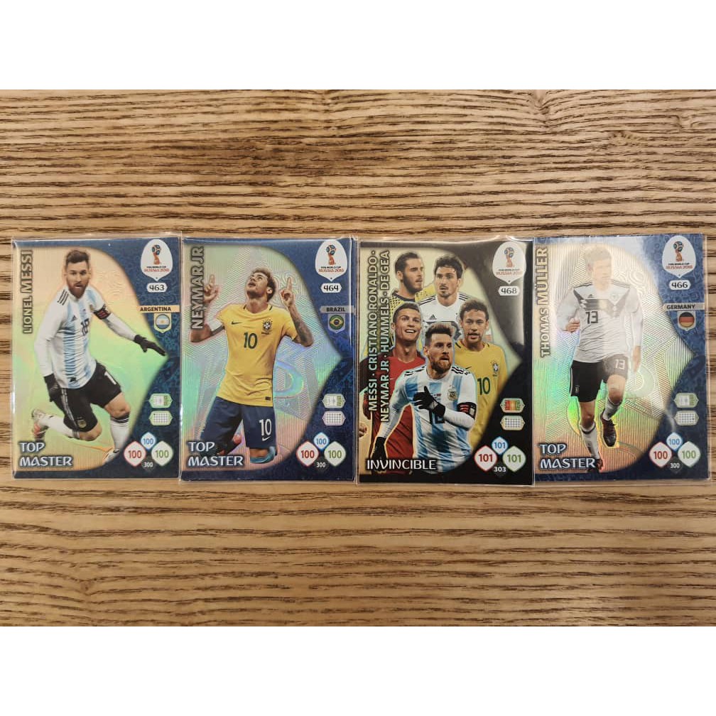 Panini FIFA 365 World Cup 2018 Russia Adrenalyn XL Top Master Cards ...