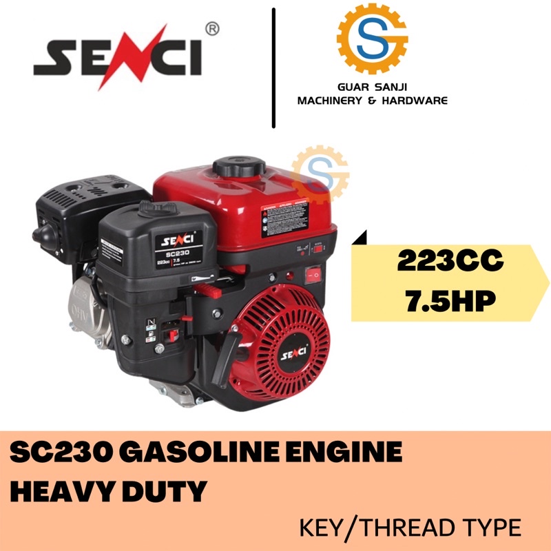 SENCI SC230 223CC/7.5 HP GASOLINE ENGINE (HEAVY DUTY) | Shopee Malaysia
