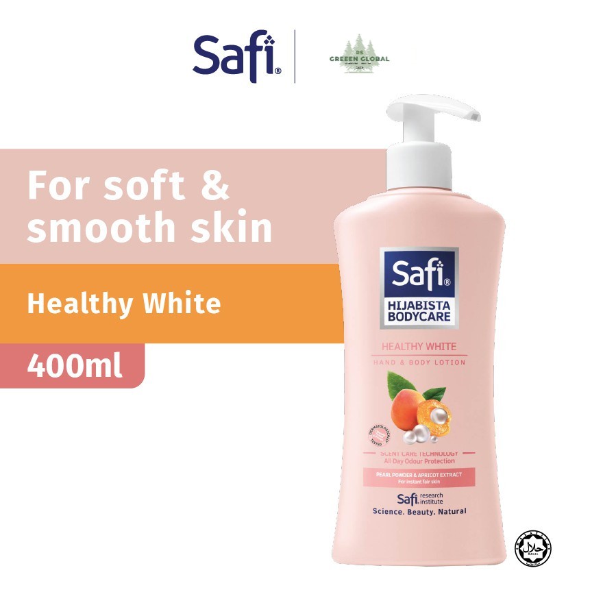 SAFI HIJABISTA BODYCARE - HEALTHY WHITE HAND & BODY LOTION 400ML ...