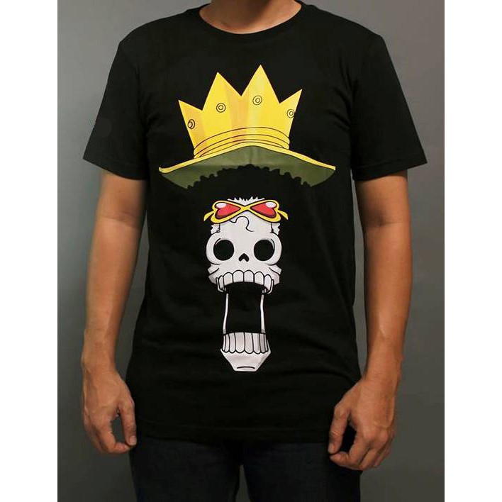 Onepiece Brook Smile Black Mugiwara Tshirt Otaku Unisex One Piece ...