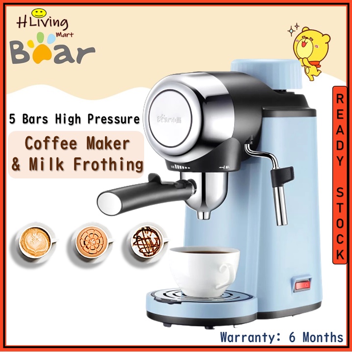 Original BEAR Coffee Maker Machine Espresso Milk Froth Steam Espresso ...