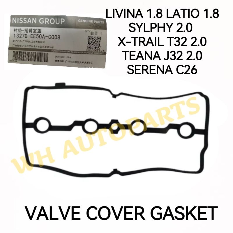 100% ORIGINAL VALVE COVER GASKET NISSAN GRAND LIVINA 1.8 LATIO SYLPHY ...