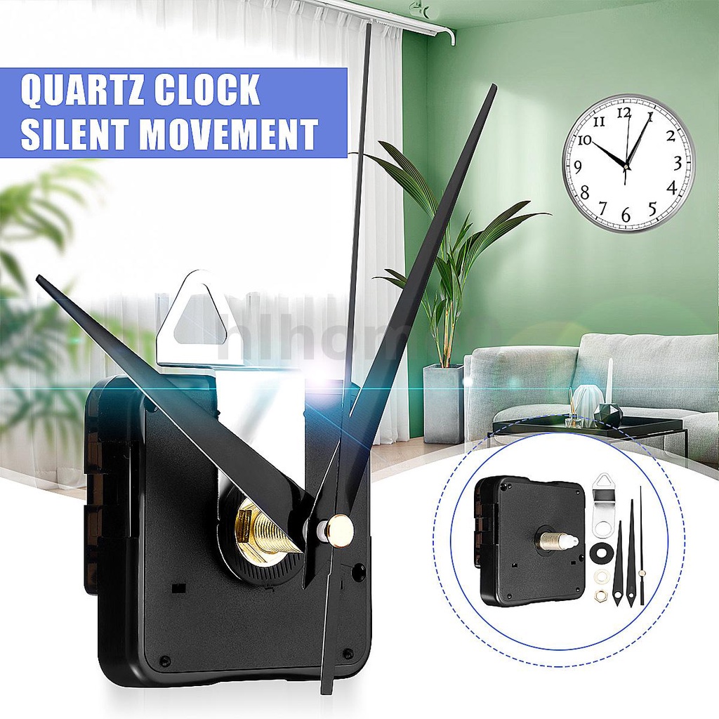 Black Hands Silent Wall Quartz Clock Movement Mechanism Repair Tool Kit ...