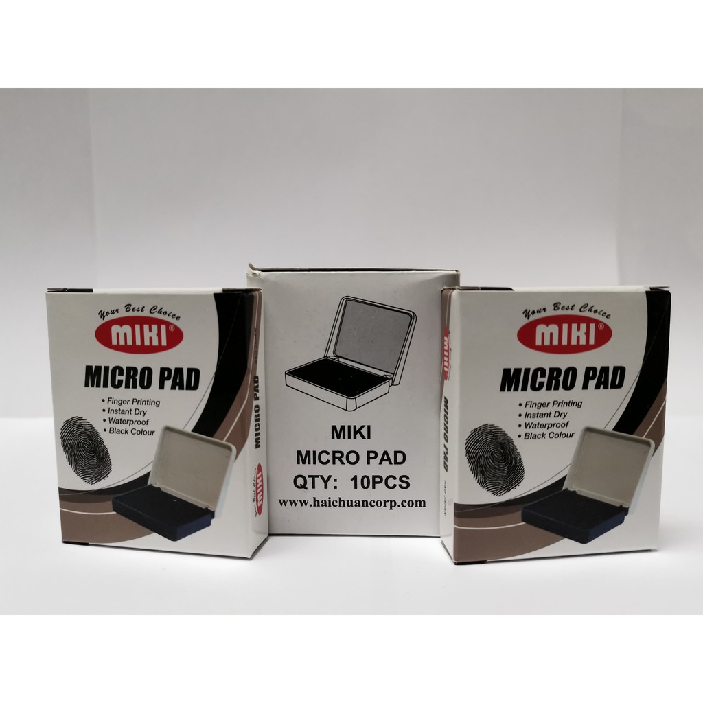 Miki Micro Ink Pad - Black Ink (Quantity: 1=10 pcs) | Shopee Malaysia