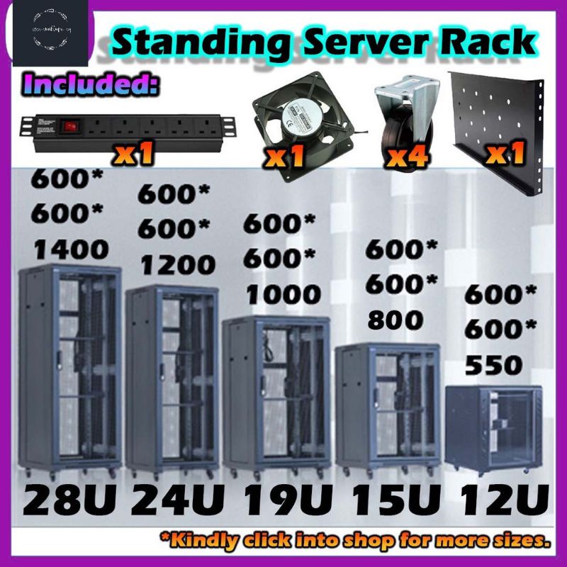 24U 600*600*1200 Server Rack Network Cabinet Sound Proof Fire Proof Fan Ventilation Cooling ...