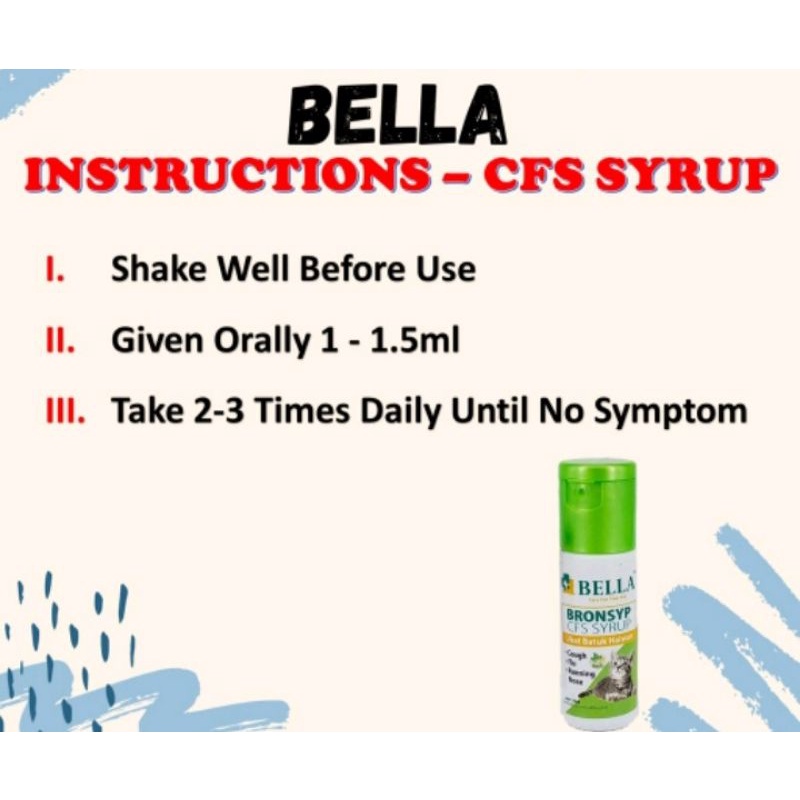 READYSTOCK Bella Bronsyp Syrup 30ml ( Ubat Batuk Haiwan ) | Shopee Malaysia