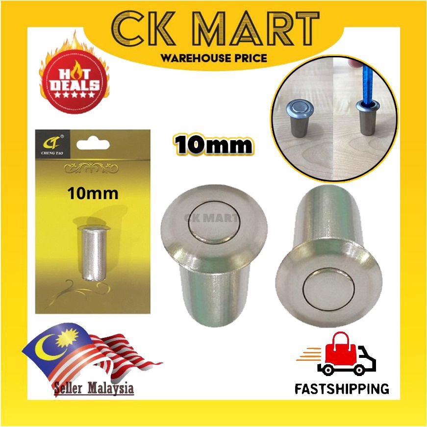Dust Socket 10MM Stainless Steel /Spring Socket Hole /Lubang Lantai ...