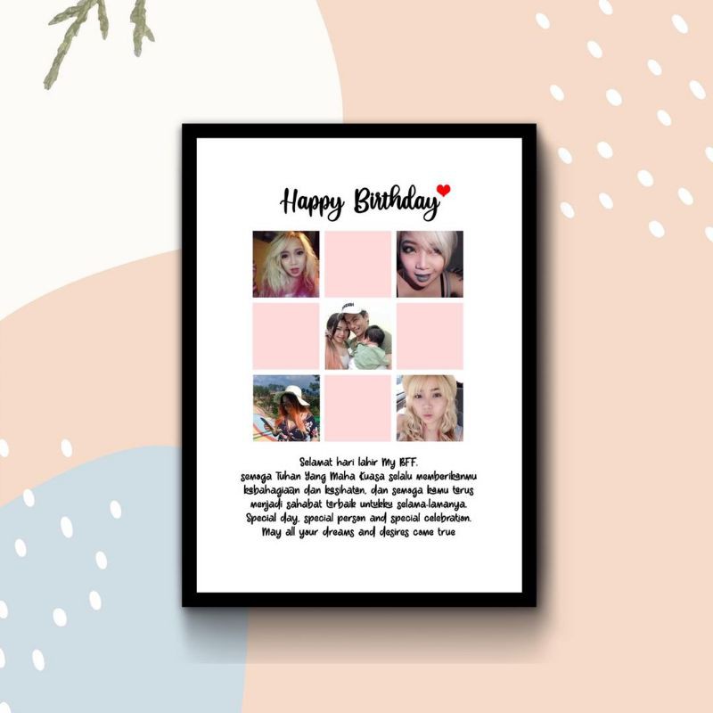 [FREE FRAME] GIFT FRAME PHOTO NOUN (5 Or 9 Pictures) | Shopee Malaysia
