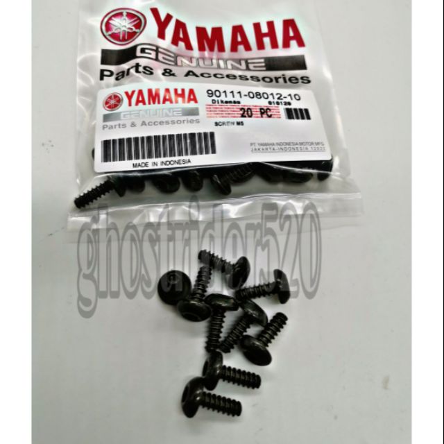 YAMAHA SCREW ORIGINAL COVER SET ALL MOTOR YAMAHA Y15 M5 SCREW | Shopee ...