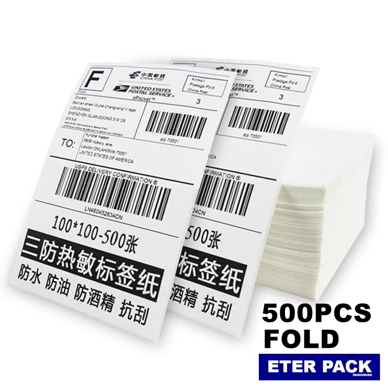 ETER PACK 350Pcs A6 Thermal Paper Shipping Label Consignment Note ...