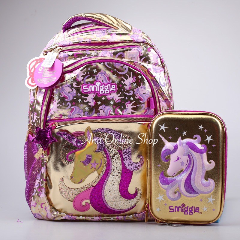ORIGINAL SMIGGLE SET | GOLD COLLECTION | KIDS BACKPACK | CHILD SCHOOL ...
