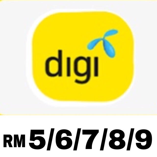 Digi reload RM5/RM6/RM7/RM8/RM9 BUKAN SOFTPIN | Shopee Malaysia