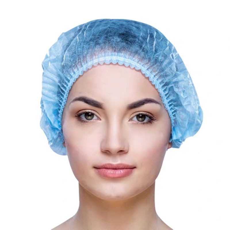 (21 Inches) Disposable non-woven cap 100pcs beauty salon food surgery ...