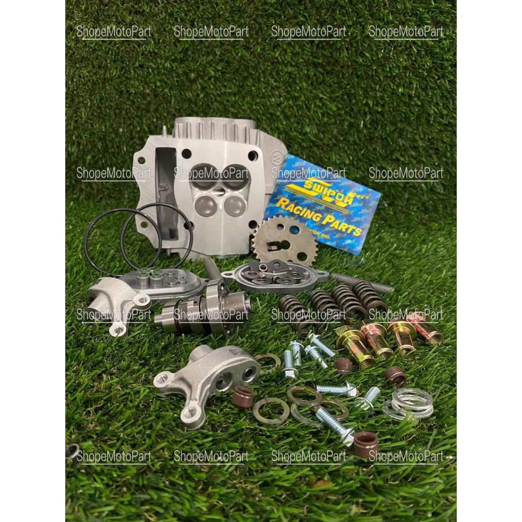 4V WAVE125 WAVE 125 21/24 OVER CNC 4 VALVE SUPERHEAD RACING SUPER HEAD ...