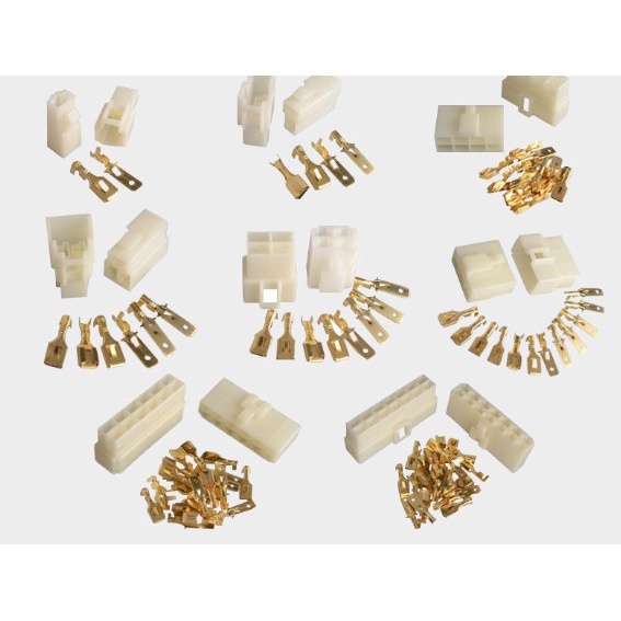 1pin 2pin 6.3mm Wire Socket Wayar Soket Set Plug Adapter Car Wire ...