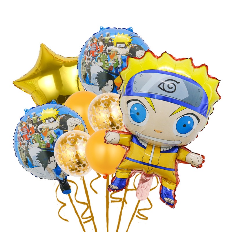 [READY STOCK] Naruto Shippuden Sasuke Theme Birthday Foil Balloon Party ...