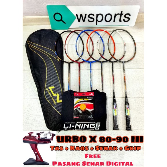 Badminton LiNing Turbo Racket X 80 90 Gen 3 III X80 X90 Original ...