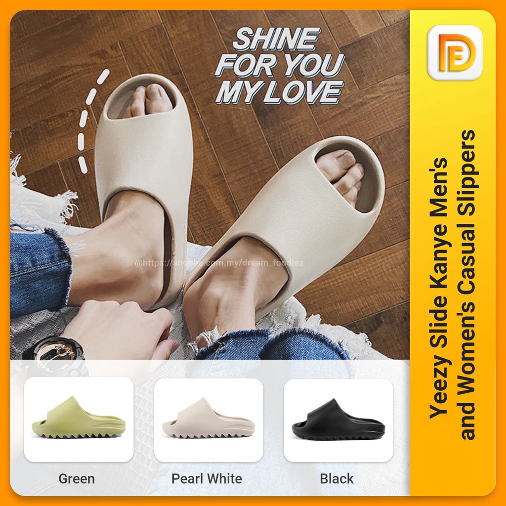 Yeezy Slide Kanye Men's and Women's Casual Slippers Indoor Slipar 网红拖鞋 ...