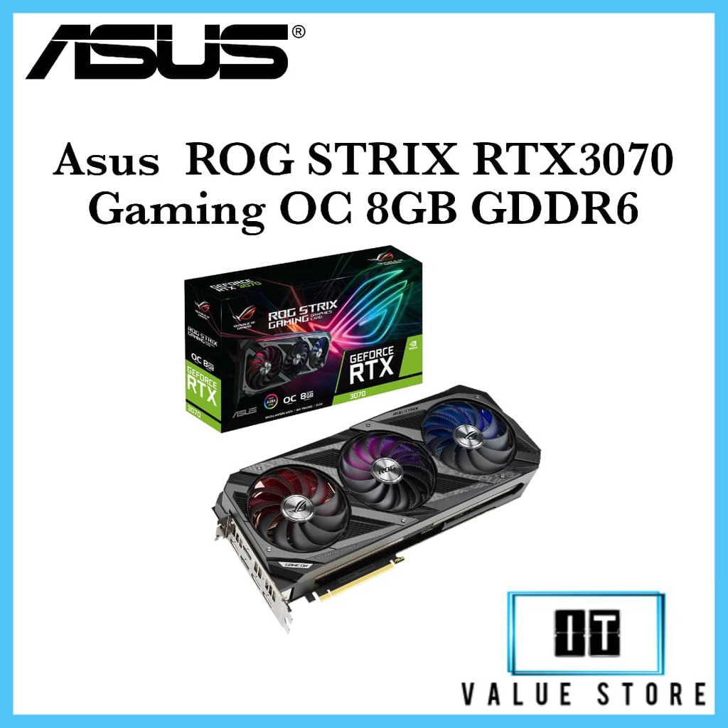 ASUS ROG Strix GeForce RTX 3070 Gaming OC 8GB GDDR6 Graphic Card (LHR ...