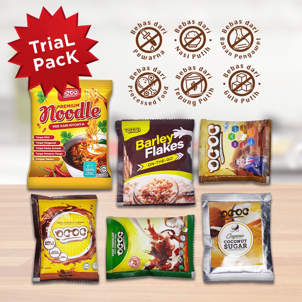 OCOC Trial Pack ( Baby Junior, Coco OCOC, Vegan OCOC, Barley Flakes ...