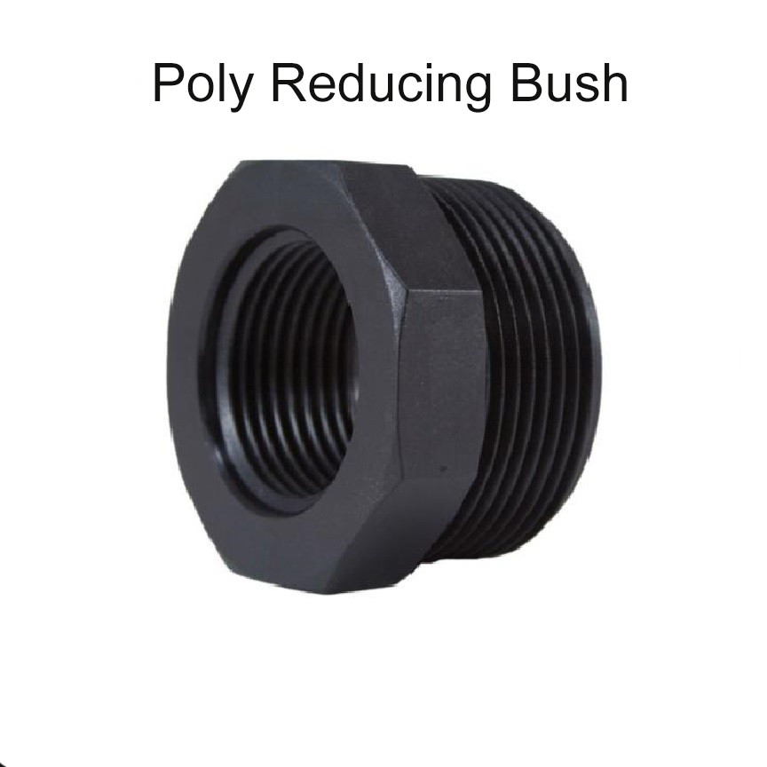 [ 1 UNIT ] PP Bush OR Nipple Threaded Fitting Fittings Pipe Reducing ...