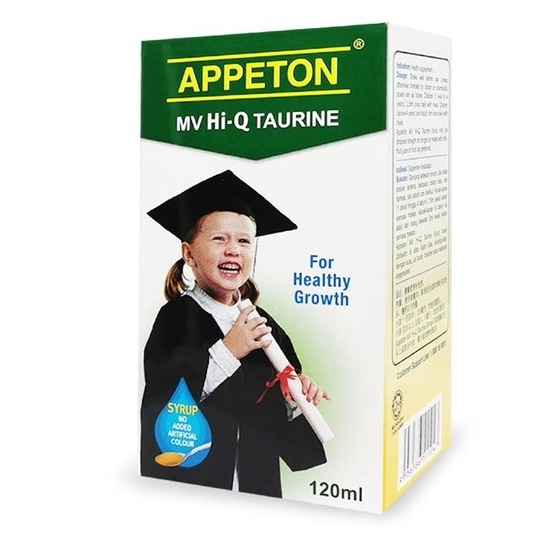 APPETON MV HI-Q TAURINE SYRUP 120ML (EXP:09/2025) | Shopee Malaysia