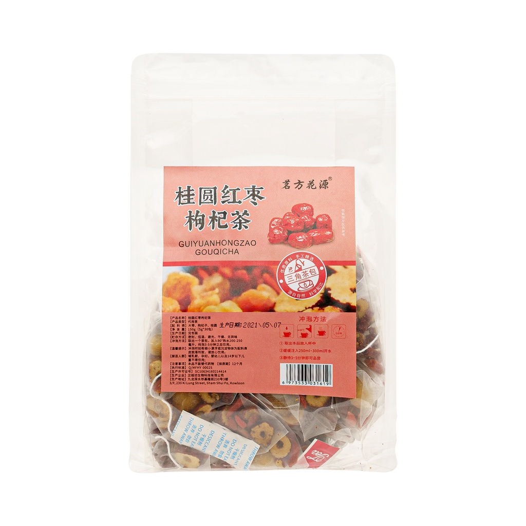 GUI YUAN HONG ZAO GOU JI CHA 桂圆红枣枸杞茶 30包 (5g x 30packs) 150g | Shopee ...