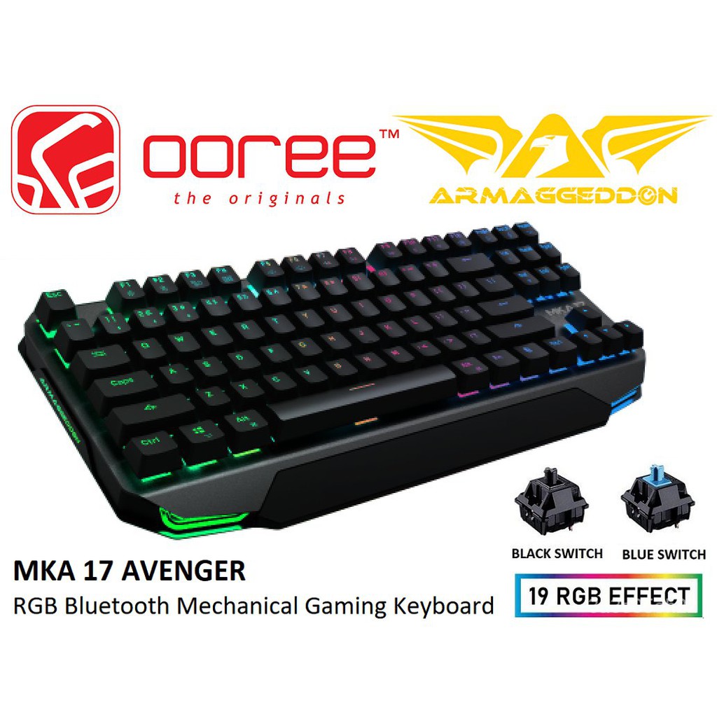 ARMAGGEDDON MKA-17 AVENGER RGB WIRED / WIRELESS MECHANICAL RGB GAMING ...