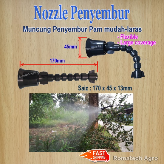 Flexible Nozzle Muncung Penyembur Pam Racun Berkabus Mudah Laras ...