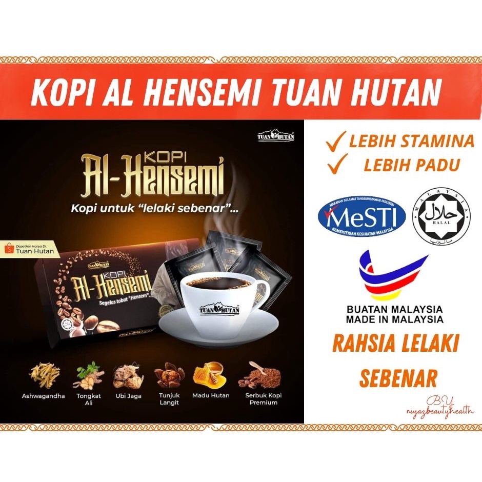 Kopi Al Hensemi Versi Tiga Tuan Hutan Tongkat Ali Ubi Jaga Herba Untuk Lelaki Original Asli ...