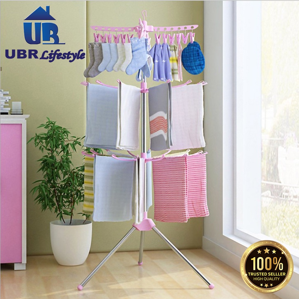 FlexC 3 Tier Laundry Drying Rack Rak Baju Ampaian Sidai Baju (150 CM ...