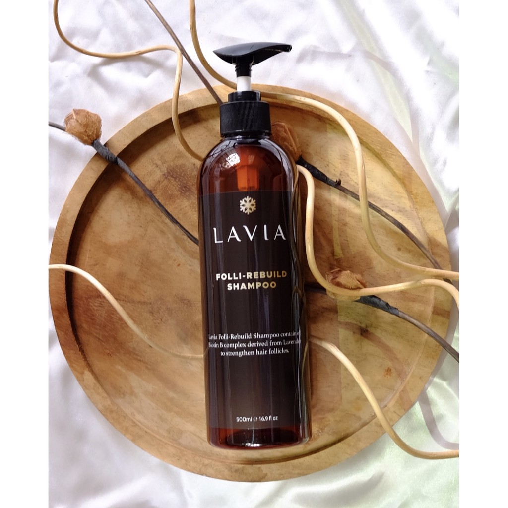 LAVIA - FOLLI-REBUILD SHAMPOO 500ml Anti Hair Loss + Strengthen Hair ...