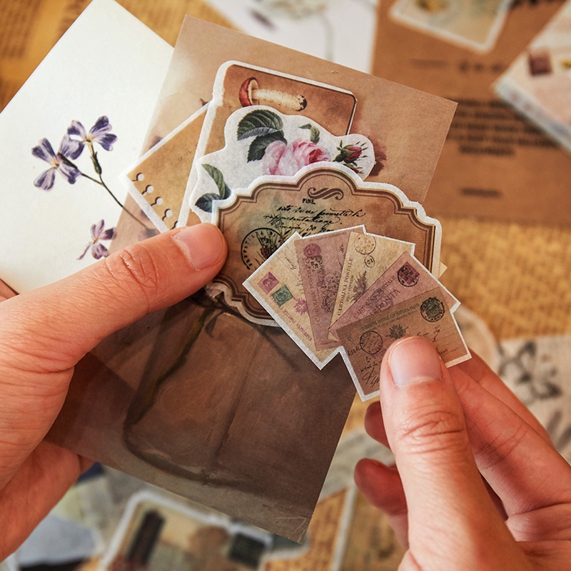 PINEDOT 55 Pieces Set of Papers & Stickers Modern INS Theme Journaling ...