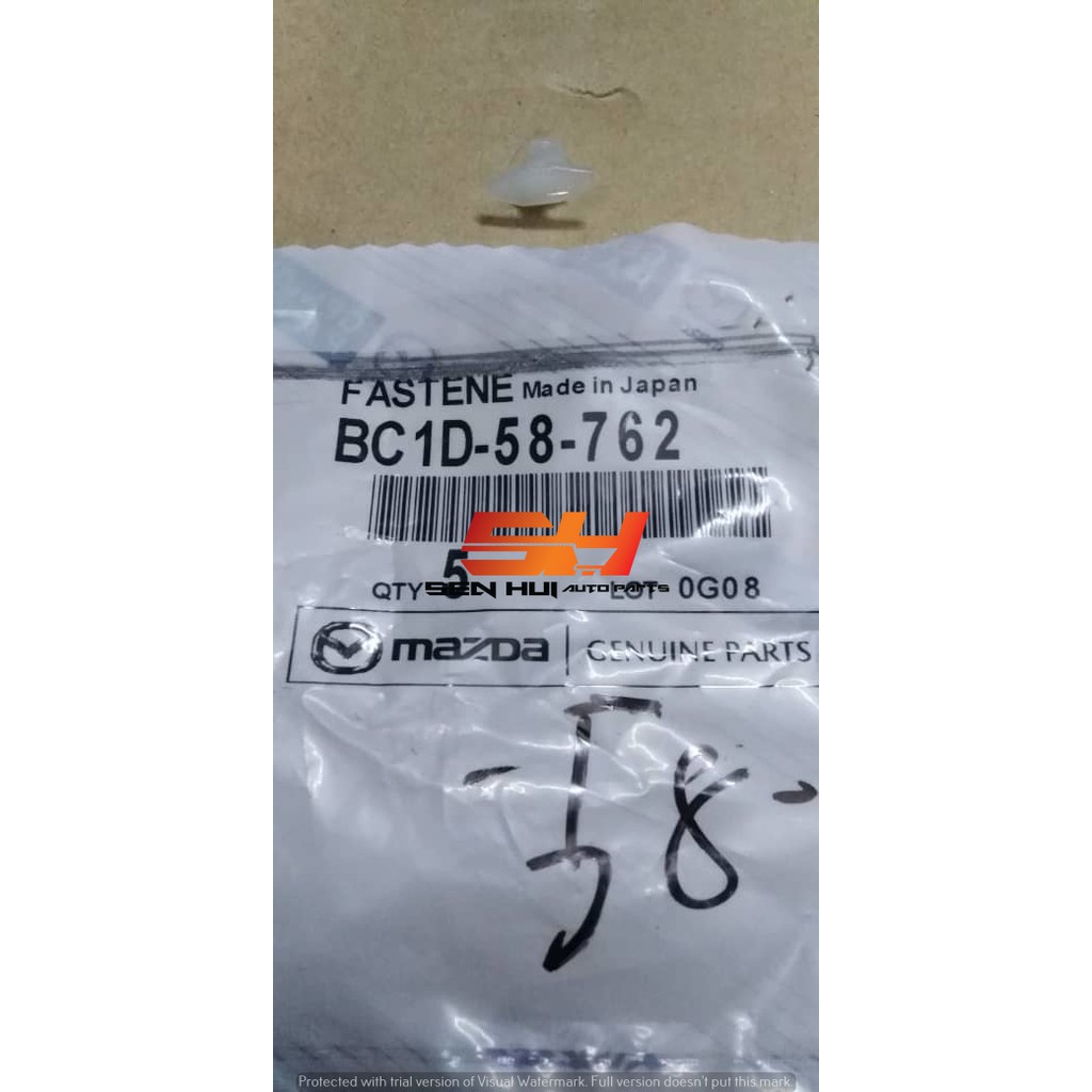 Mazda 2 / 3 / 5 / 6 / CX3 / CX5 / CX7 / CX9 CLIP seal fr/rear bonnet ...