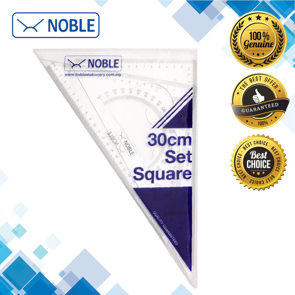 NOBLE Triangle Set Square (30cm, 30/60 & 45/90 Degrees) | Shopee Malaysia