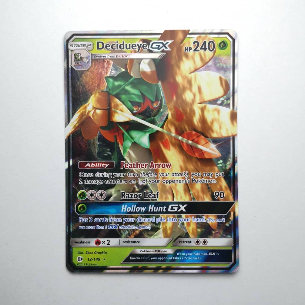 Pokemon Tcg Decidueye GX - 12/149 - Ultra Rare | Shopee Malaysia