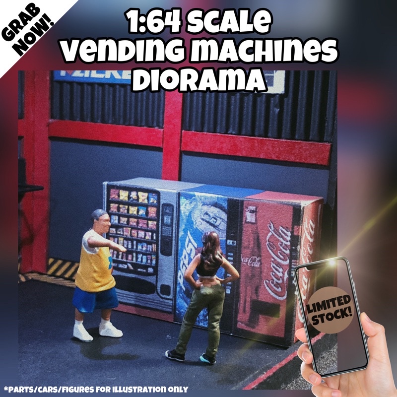 🔥DIORAMA VENDING MACHINES FOR 1:64 SCALE DIECAST🔥[Hotwheel/Tomica ...