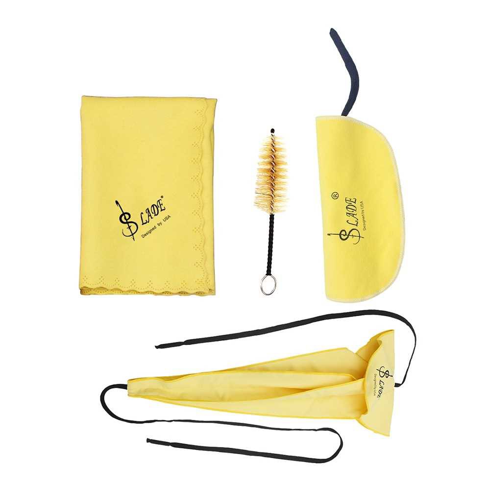 Saxophone Sax Cleaning Care Kit 3pcs Cleaning Cloth + Mouthpiece Brush ...