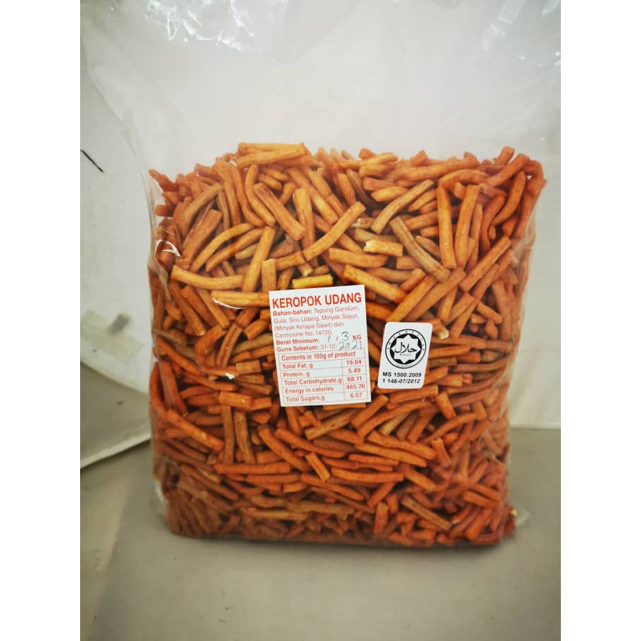 KEROPOK UDANG 1KG (BANTAL/BANTAL PANJANG/ HALUS) | Shopee Malaysia
