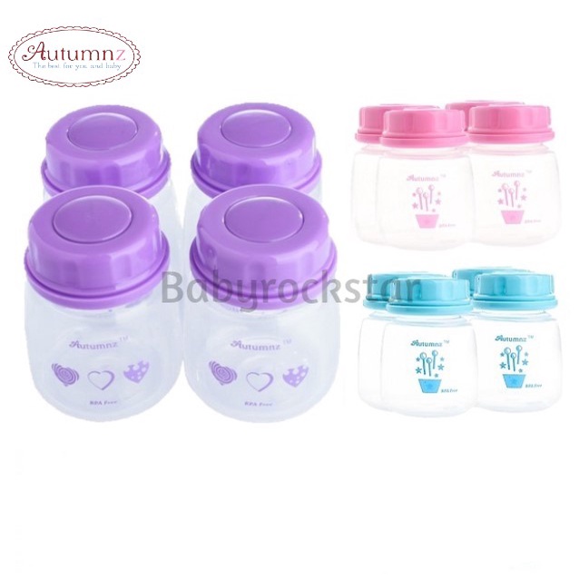 AUTUMNZ 2ozBottles Storage Bekas Simpan Susu 4Bottles Bekas Simpan Susu ...